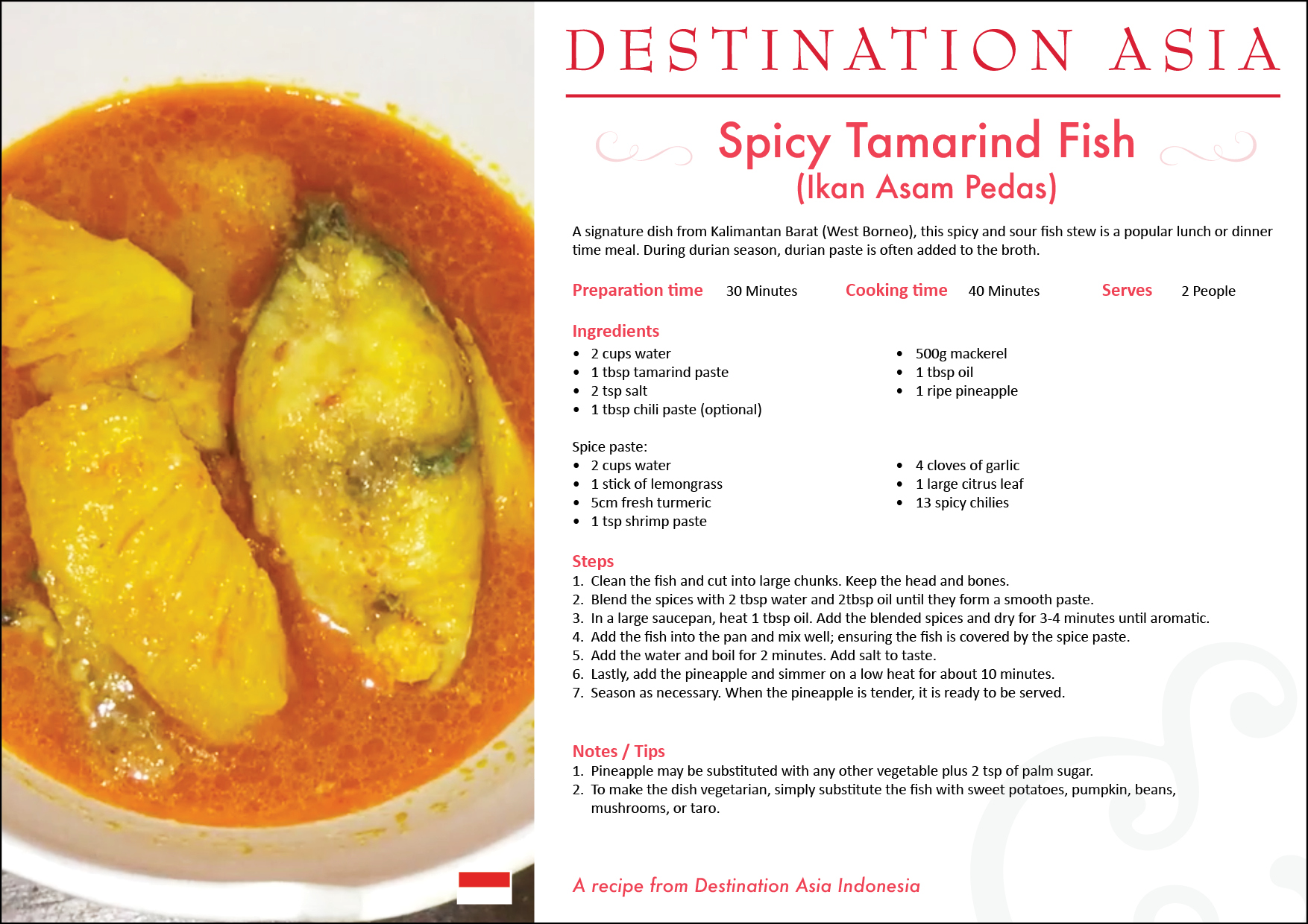 Spicy Tamarind Fish by Destination Asia Indonesia – Destination Asia News